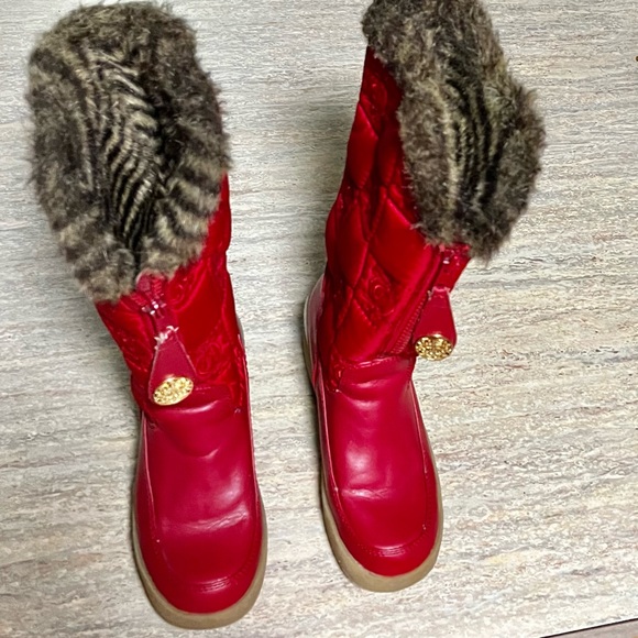 Juicy Couture | Shoes | Juicy Couture Snow Flurry Red Winter Boots With ...